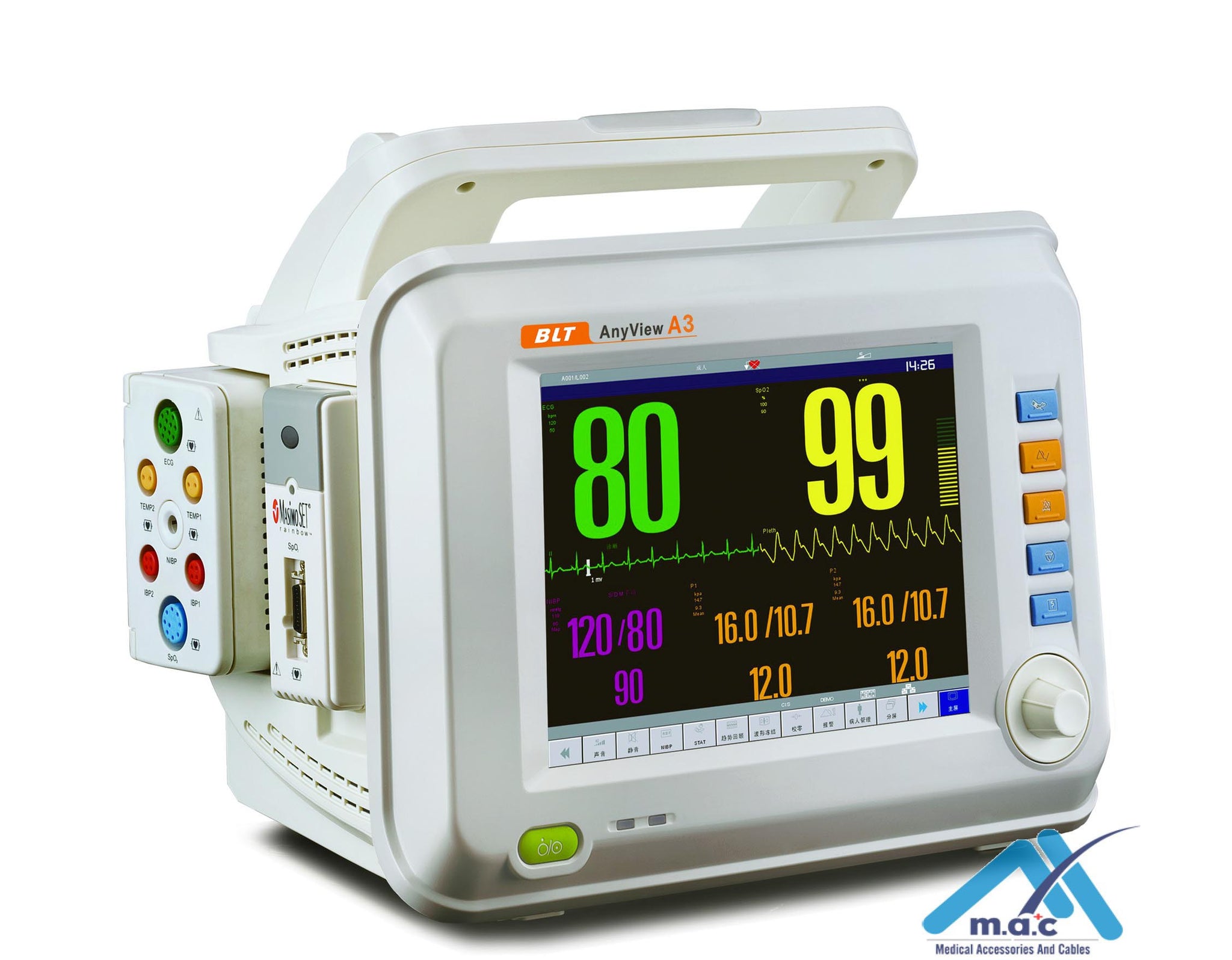 A3 Modular patient monitor – Macmedcable