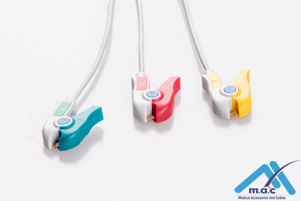 Drager - Siemens Reusable ECG LeadWires SMM3-90P-I SMM3-90P – Macmedcable