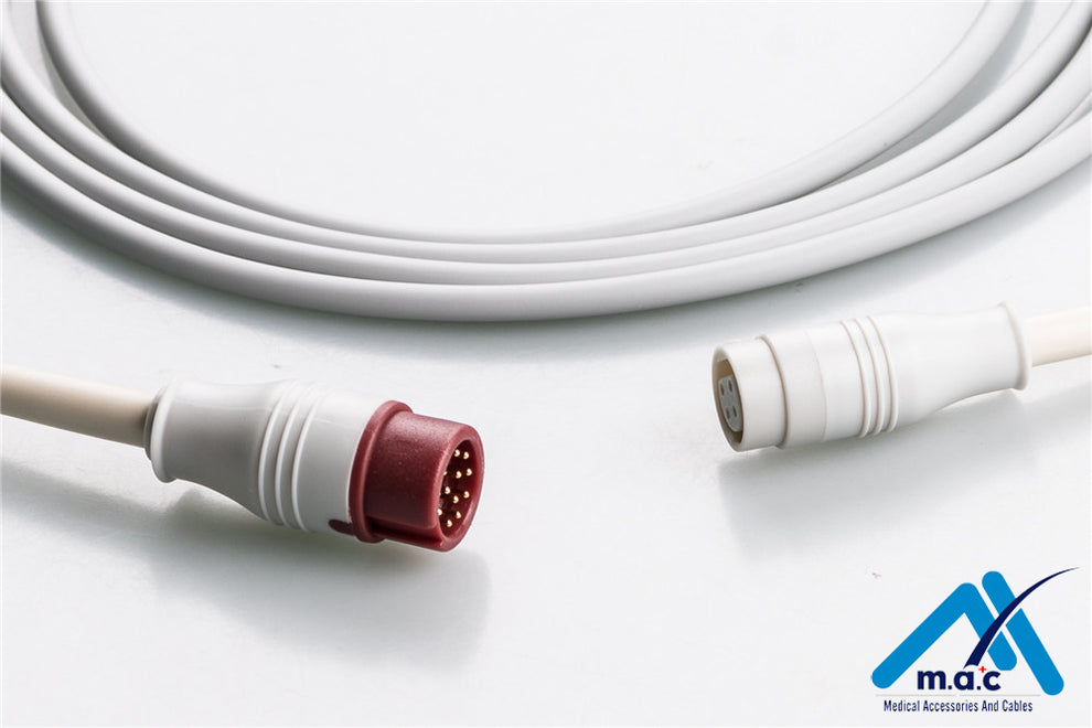 Mindray Compatible IBP Adapter Cable - Mindray Connector – Macmedcable