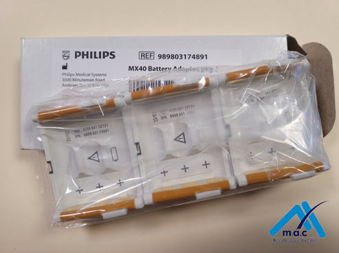 Original Philips MX40 Battery Adapter Package of 3 – Macmedcable
